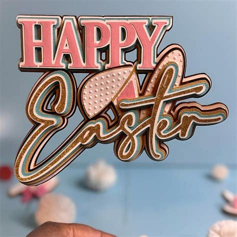 Easter Cake Topper Bunny Cake Topper Bunny Ears Cake Topper Easter