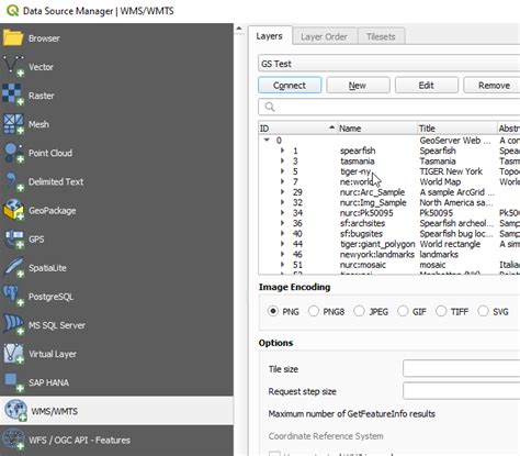 qgis freezes when i click a wms layer name from local geoserver