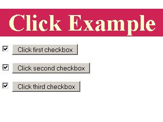 Javascript Click Method