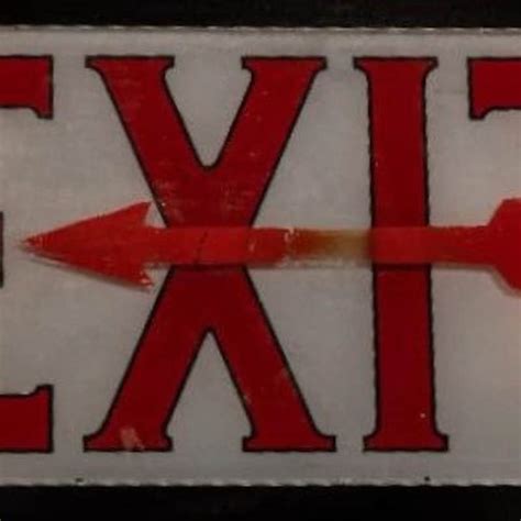Exit Sign Etsy UK