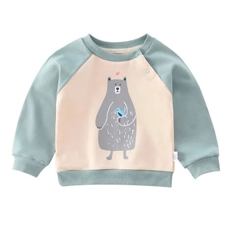 Милые осенние свитшоты с рисунком для маленьких мальчиков и девочек Повседневная Блузка для