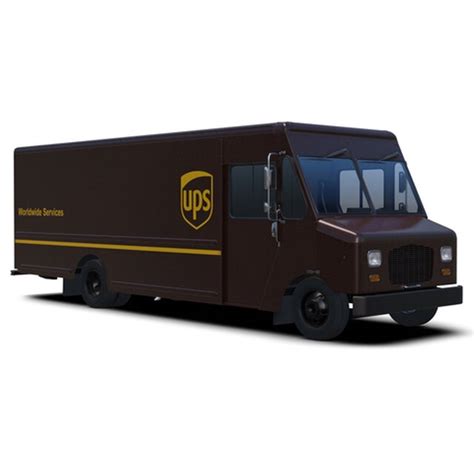 Ups Delivery Step Van 3d Rendering Download Free 3d Model By