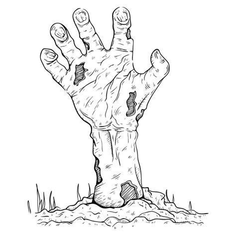 How To Draw Zombie Hands