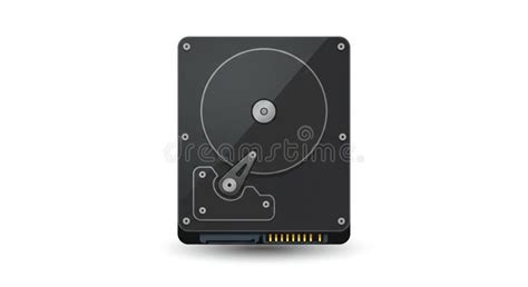 Simplified Illustration Of An Internal Hard Disk Drive Hdd Features