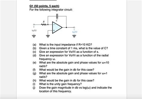 Solved Q1 50 Points 5 Each For The Following Integrator