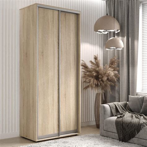 Двухдверный Шкаф купе Viant 1 10 110x60x220 Дуб Сонома ДСП — Купить Недорого на Bigl Ua 1775861479