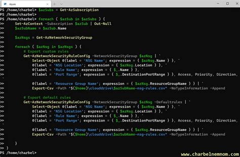 Export All Nsg Rules From All Azure Subscriptions With Powershell 2