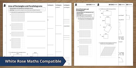 👉 Area Of Rectangles And Parallelograms Teacher Made