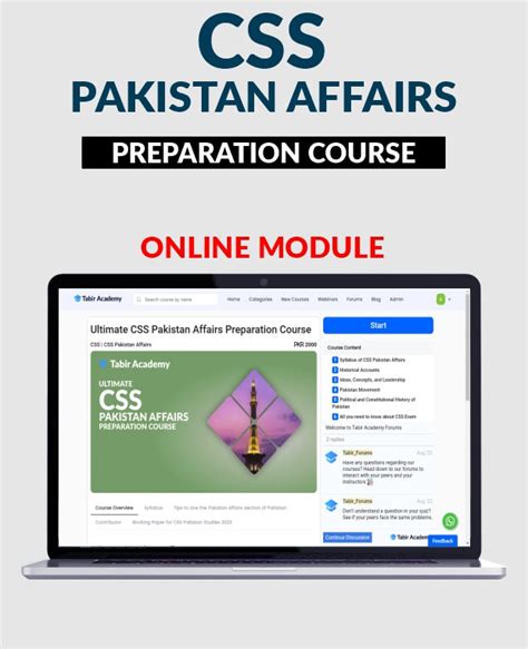 Css Pakistan Affairs Preparation Course