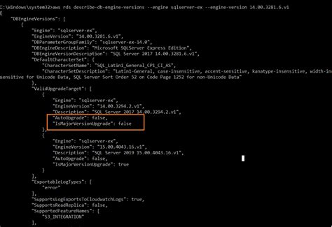 Performing Minor And Major Version Upgrades For Aws Rds Sql Server