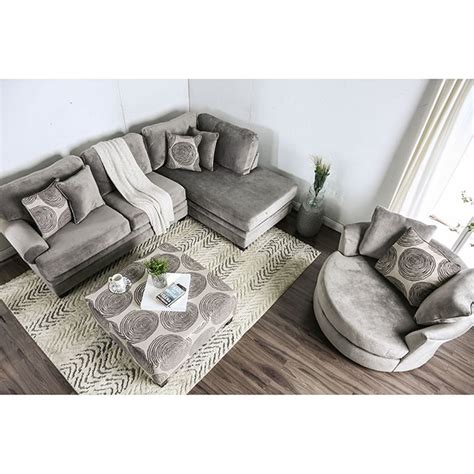 Bonaventura Sectional Gray Sm5143gy Sect American Furniture Outlet