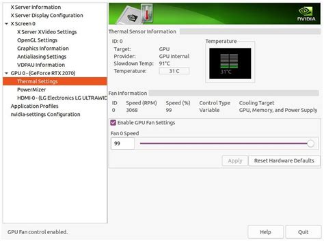 Linux Control Fan Speed Hourkda