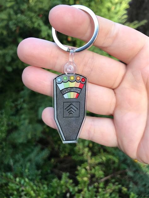Emf Meter Acrylic Keychain Ghost Hunter Ts Birthday Etsy