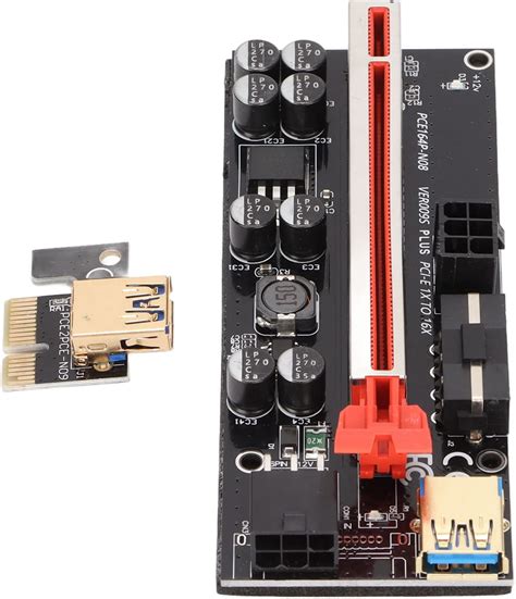 Buy Velaurs Riser Adapter Card Good Contact Easy Fixation Power Protection 6P Interface PCIE