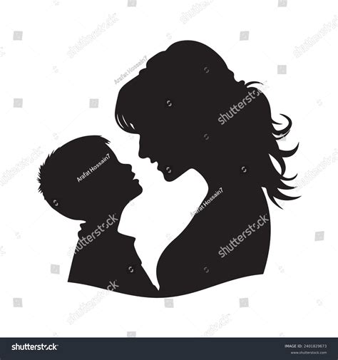 1 330 Black And White Mother And Son Shadow Royalty Free Images Stock
