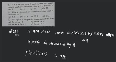 if n is an even natural number then the largest natural number by which