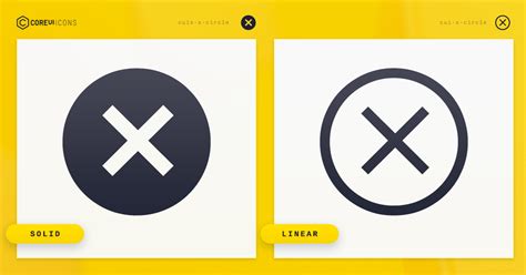 X Circle Icon · Linear · Coreui Icons · Svg Javascript Typescript