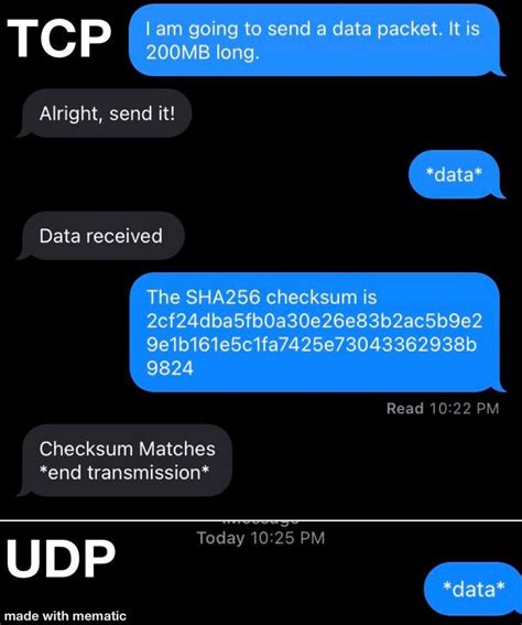 tcp vs udp how are you feeling programing software gaming memes
