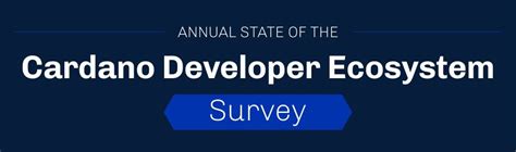 state of the cardano developer ecosystem a survey to equip the