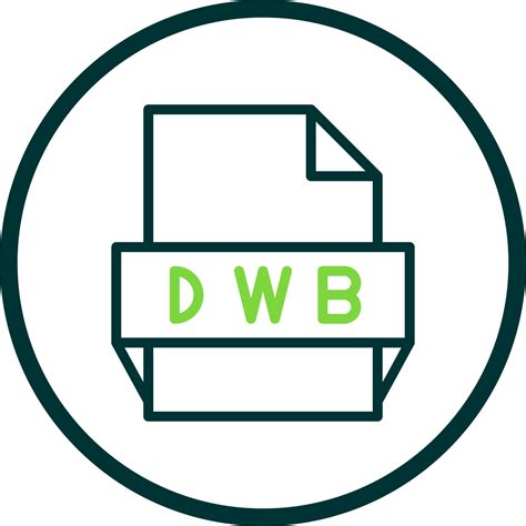 Dwb File Format Icon 15991800 Vector Art At Vecteezy