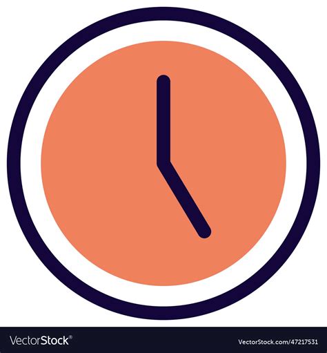 Modern Wall Clock For Bedroom Decoration Vector Image