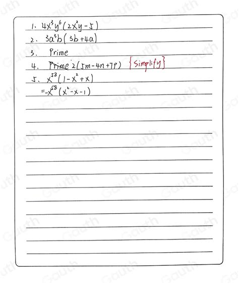 Solved Factor Each Of The Following Completely If The Expression Is