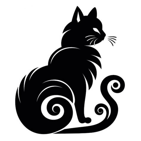 Sexy Cat Silhouette Vector