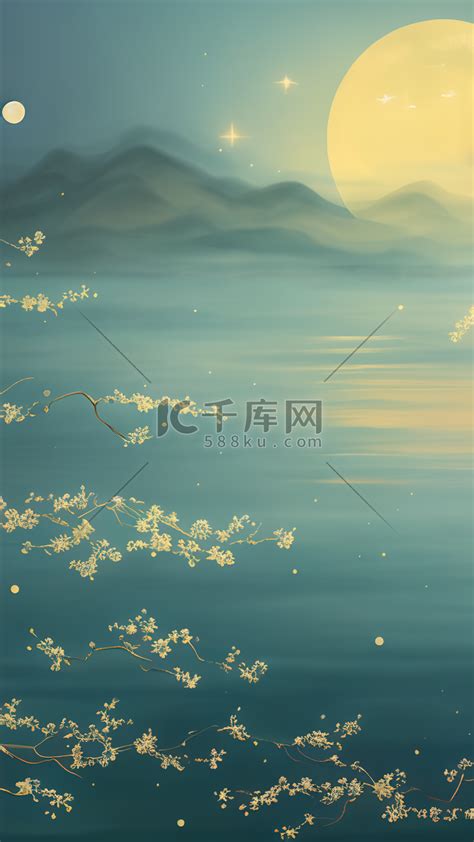 蓝插画 蓝配图 千库网