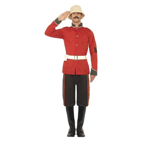 Boer War Soldier Costume Red Adult Mad Distribution Costumes Australia
