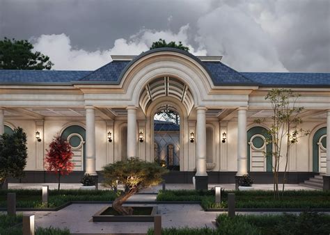 Neoclassical Style Exterior Visualization Behance In 2025 House