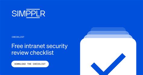 Free Intranet Security Checklist Secure Your Network Simpplr