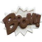 Boom Superhero Lingo Plastic Chocolate Mold