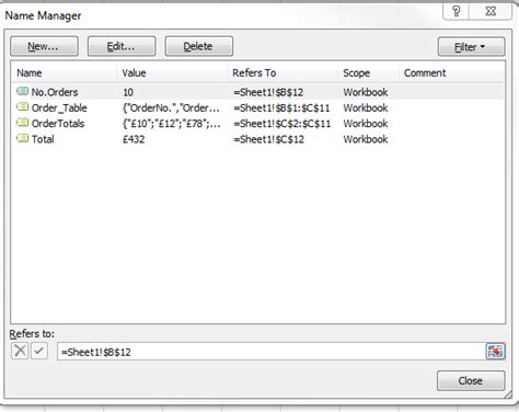 Naming Cells In Excel To Make Using Formulasfunctions Easier