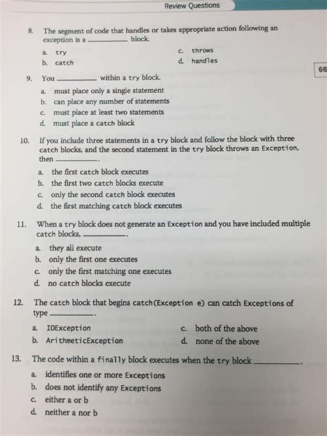 Solved Chapter 12 Exception Handling Chapter 12 Review