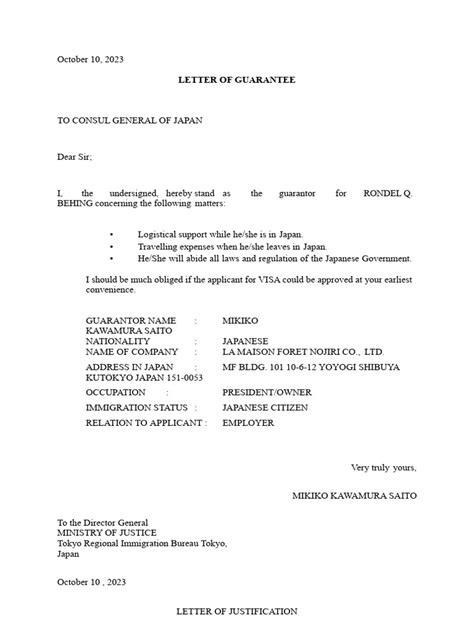 Ofw Contract Japan Pdf Employment Travel Visa