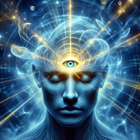 Meditation Activates Chakra Third Eye Activation A Human With An