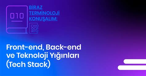 Tobeto Linkedin‘de Teknoloji Terimler Terminology Yazılım Backend