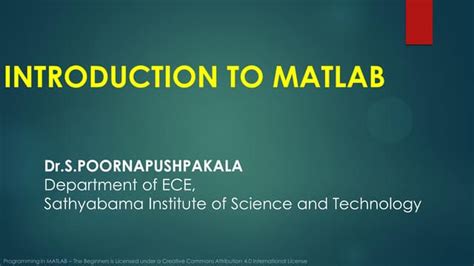 Introduction Matlab Ppt