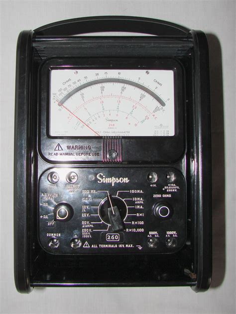 Simpson 260 8rt Volt Ohm Milliammeter
