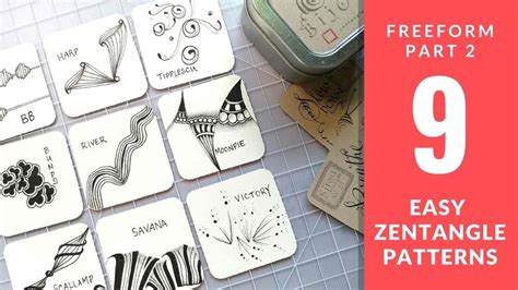 9 Easy Zentangle Patterns For Beginners Freeform 2 Easy Zentangle