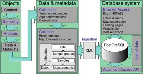 Simplified Structure Of The Database How Data Are Entered And Made