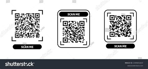 Scan Me Qr Code Design Qr Stock Vector Royalty Free 2195651637 Shutterstock