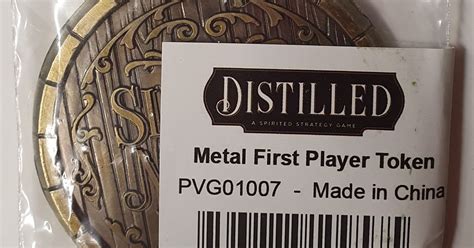 Distilled Metal First Player Token Board Game Accessory Boardgamegeek