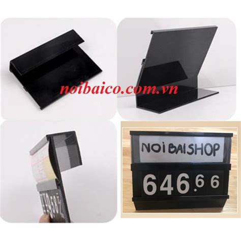Supermarket Price List Tabletop Shelf Display Board Box Hook With