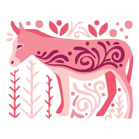 Swirly Donkey Composition Png And Svg Design For T Shirts