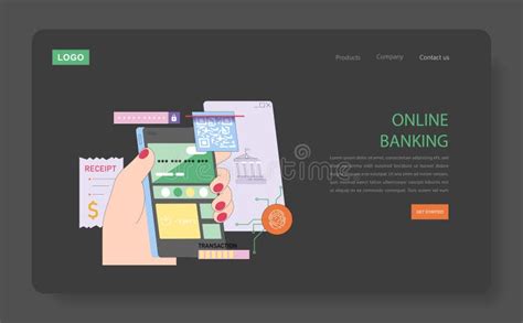 Banking Flat Vector Illustration Stock Vector Illustration Of