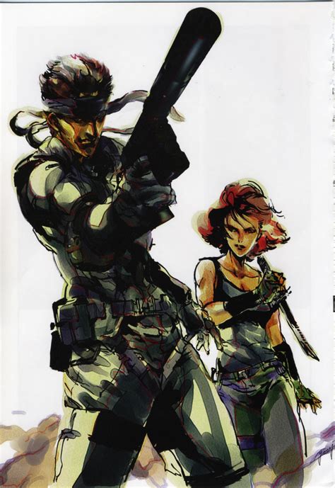 Snake And Meryl From Mgs By Yoji Shinkawa R Gaming