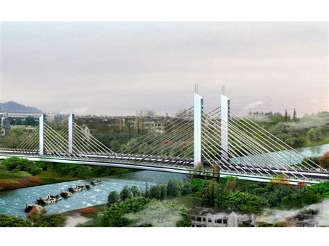 无锡斜拉桥效果图 中如建设控股集团有限公司