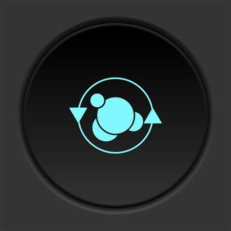 Round Button Icon Gene Science Atom Button Banner Round Badge Interface For Application