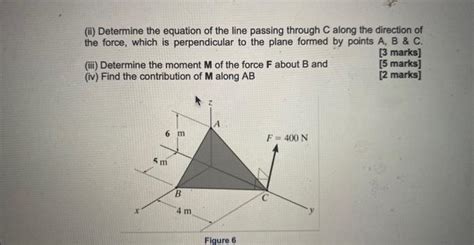 Solved Ii Determine The Equation Of The Line Passing Chegg Com